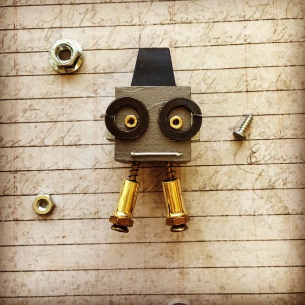 Mini MagBot Found Object Robot Magnets – Trilby Works