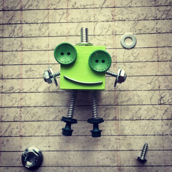 Mini MagBot Found Object Robot Magnets – Trilby Works