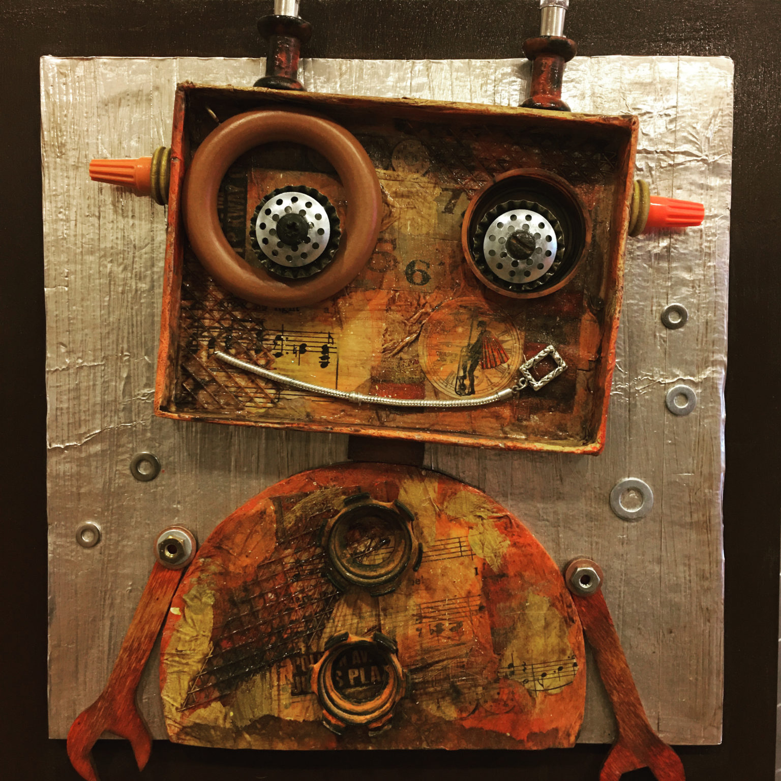 Robot Assemblage Portrait – Trilby Works